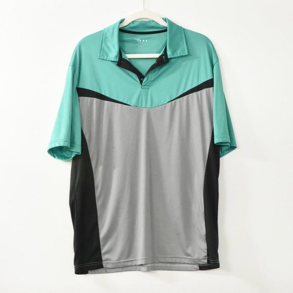Shirts | Xpbx Pro Mens Sea Green Gray Polyester Polo Golf Shirt ...